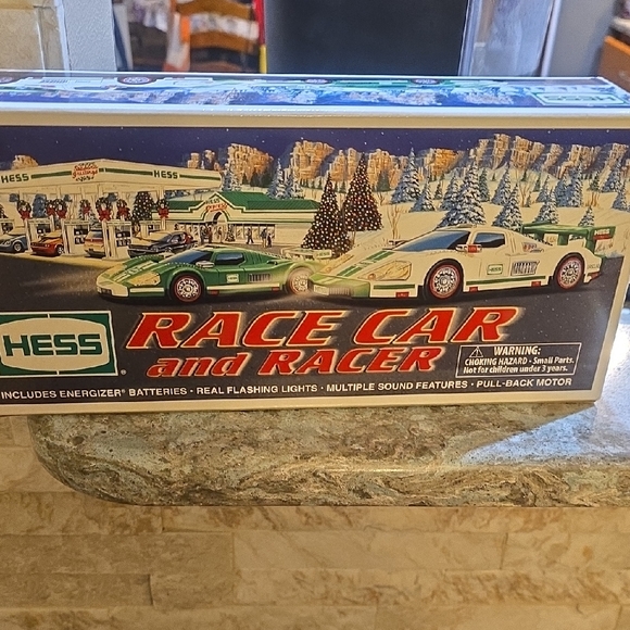 Hess | Toys | Hess Race Car And Racer Toy Set Green And White | Poshmark